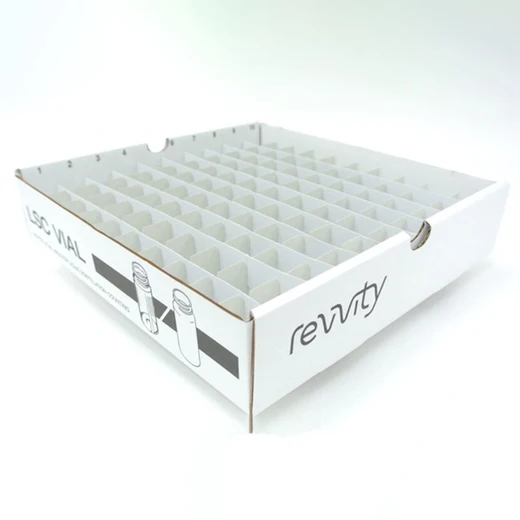 Cardboard Tray for 100 - 20 mL Liquid Scintillation Counting Vials ...